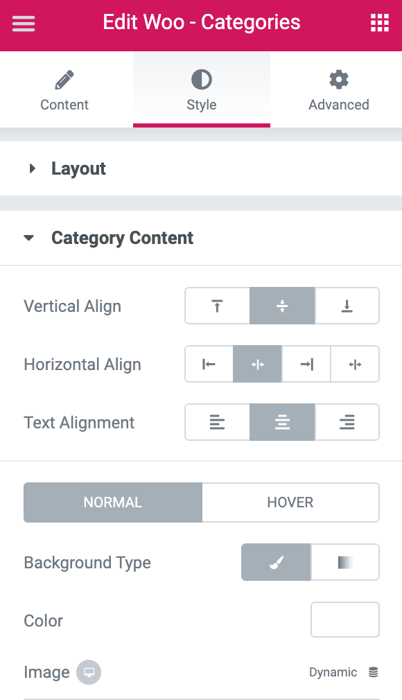 Categories Woocommerce Elementor Widgets