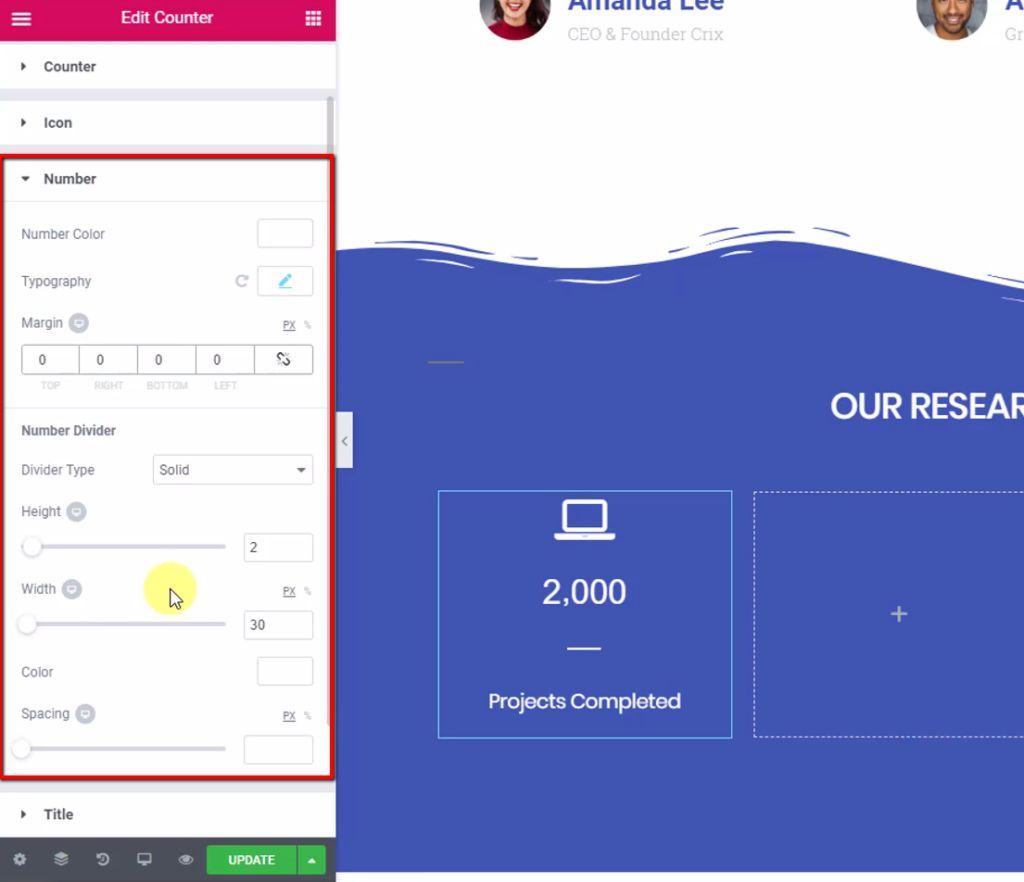 How To Display Animated Number Counter Widget On Your Elementor Site