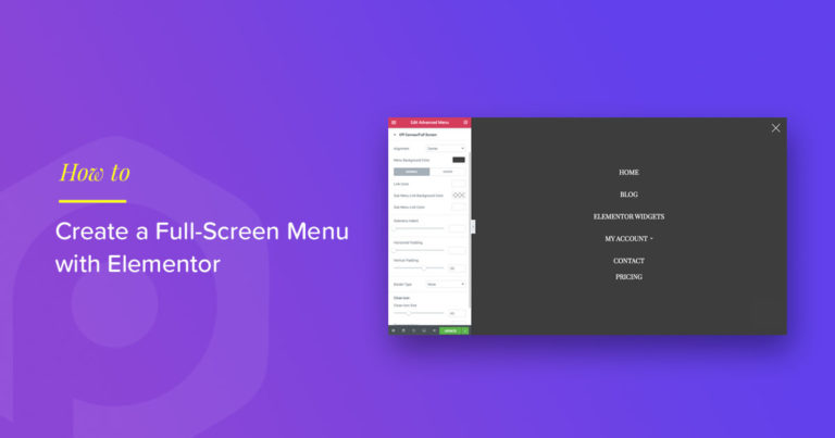 Create Full Screen Overlay Menu in Elementor [How to]