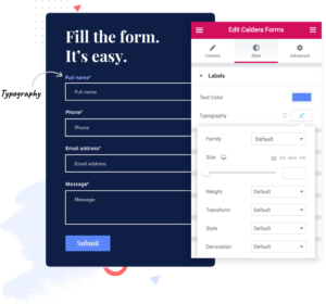 Caldera Forms Widget for Elementor - PowerPack Addons for Elementor