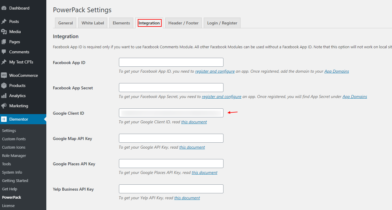 How to Create a Google Client ID for Login Form? - PowerPack for Elementor