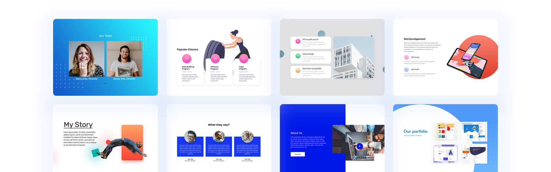 Free And Premium Elementor Templates
