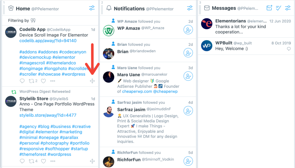 How to Create a Collection URL for Twitter Grid - PowerPack For Elementor