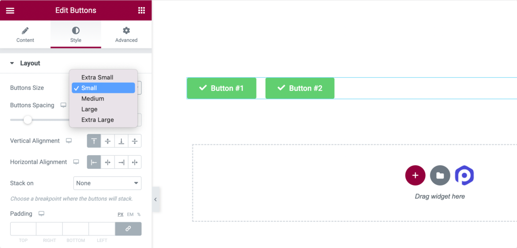 Buttons Widget Overview - PowerPack Addons for Elementor