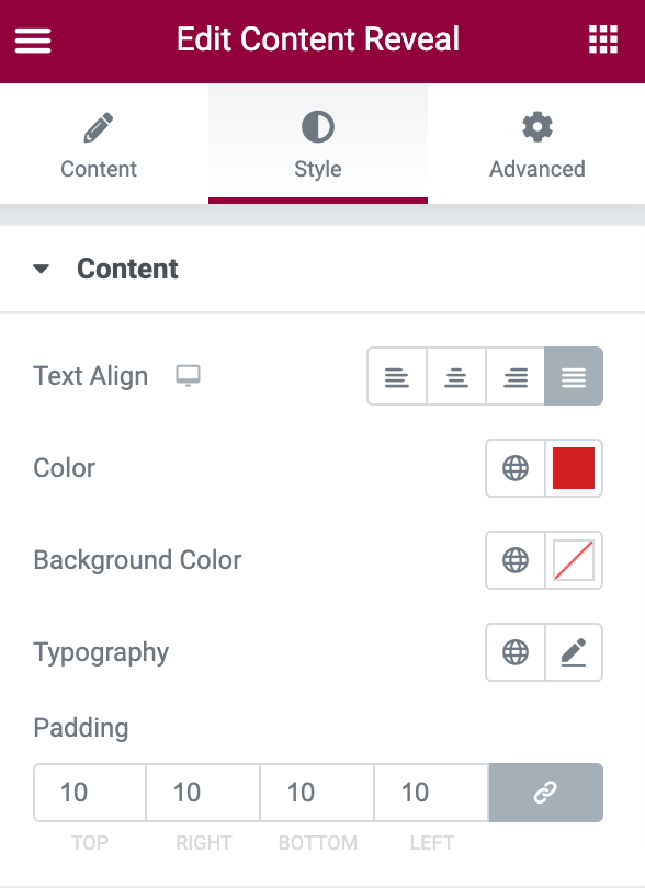 Content Reveal Widget Overview - PowerPack Addons for Elementor
