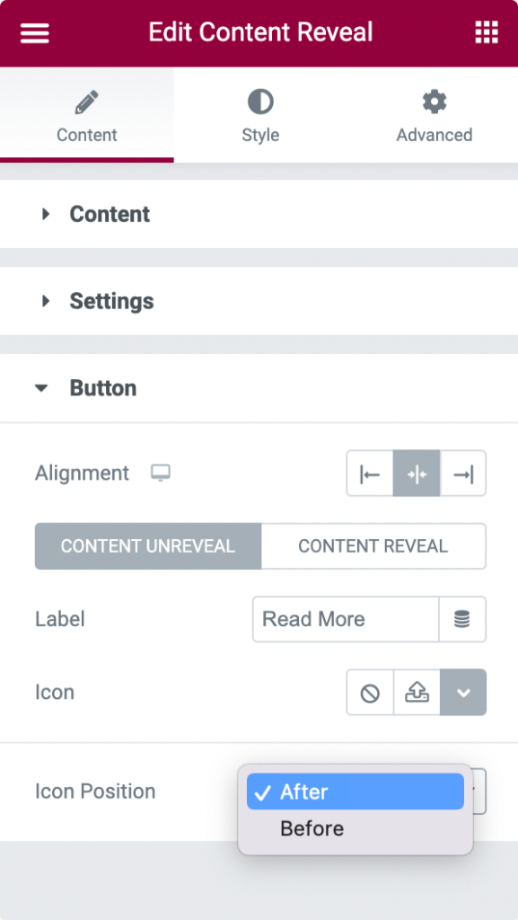 Content Reveal Widget Overview - PowerPack Addons for Elementor