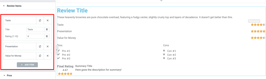 Display A Review Section Using Elementor - Review Widget for Elementor